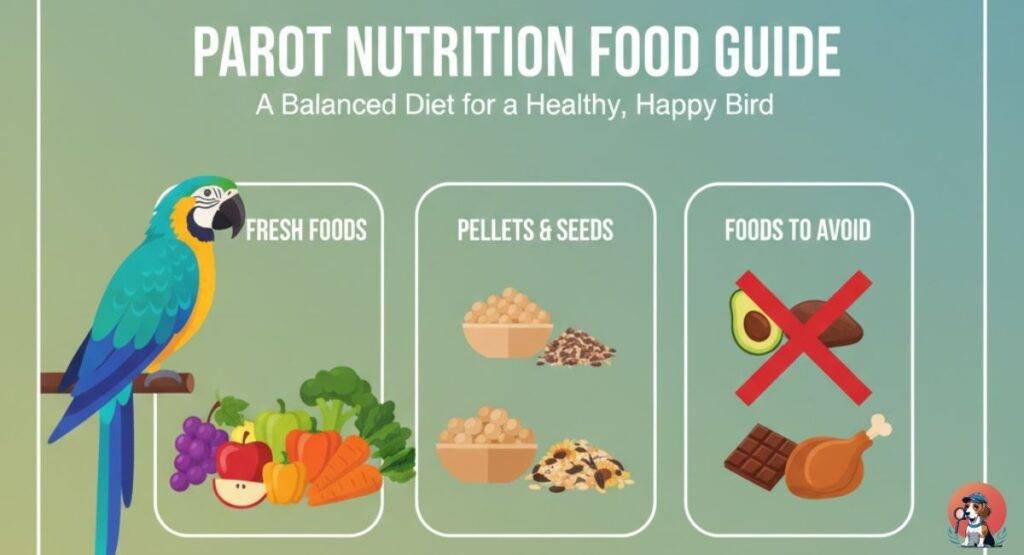 What Do Parrots Eat? 10 Best Foods and Complete Guide to Healthy Parrot ...